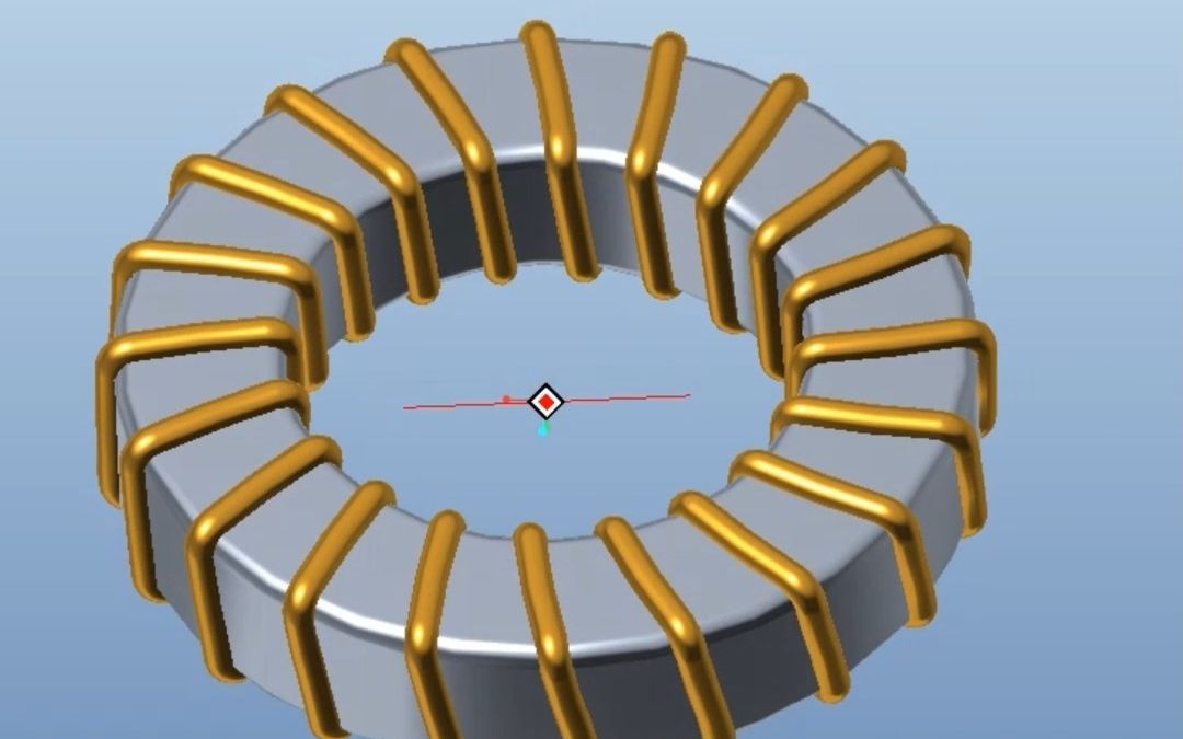 Creo/proe变压器缠绕效果技巧