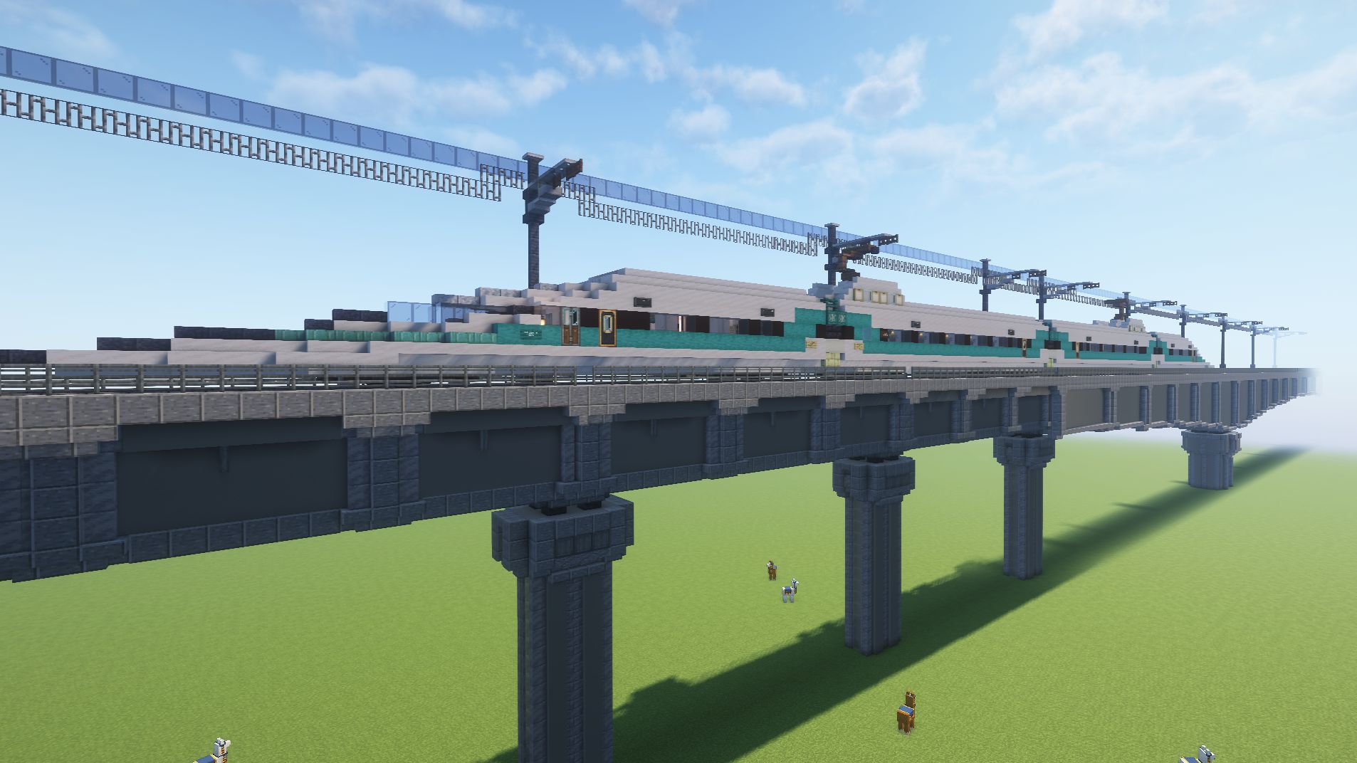 使用机械动力及其拓展Mod的简支梁、连续梁设计【Minecraft建筑展示】