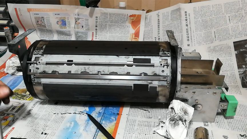 理光2433c印刷一体机电机测试,滚筒拆解组装注意事项!值得收藏