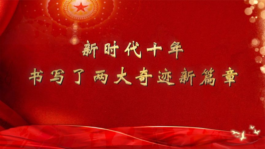 新时代十年,书写了“两大奇迹”新篇章