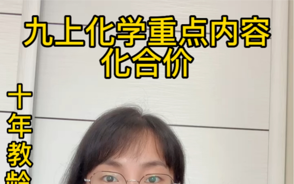 九年级化学上册:化合价