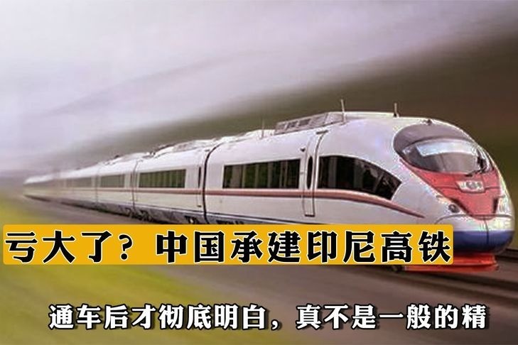 亏大了?中国承建印尼高铁,通车后才彻底明白,真不是一般的精