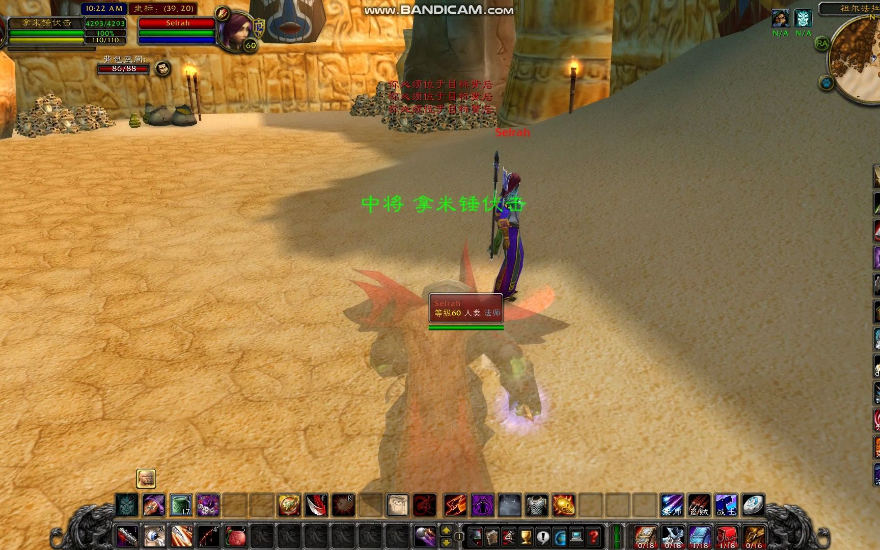 魔兽世界60级单机-匕首伏击伤害测试-影歌的悲伤-神圣其拉短剑-毁灭...