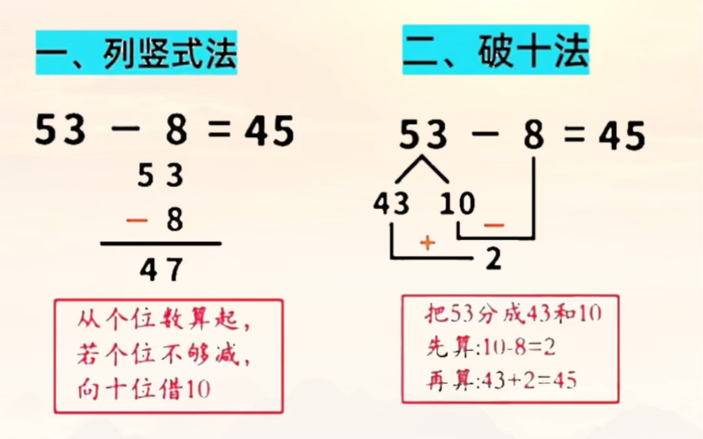 先算什么再算什么-一年级下册数学专项练习