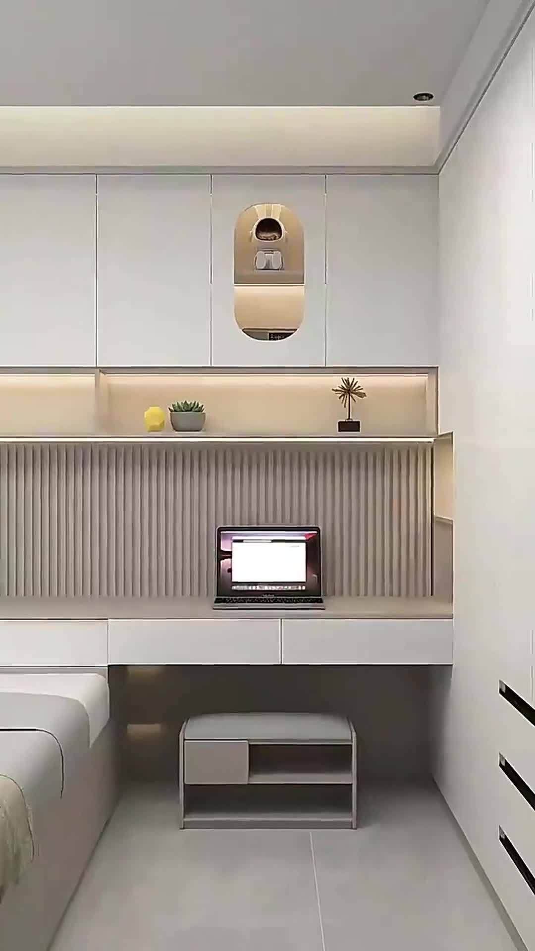 #装修 卧室这样装,好看又实用!#室内设计 #全案设计