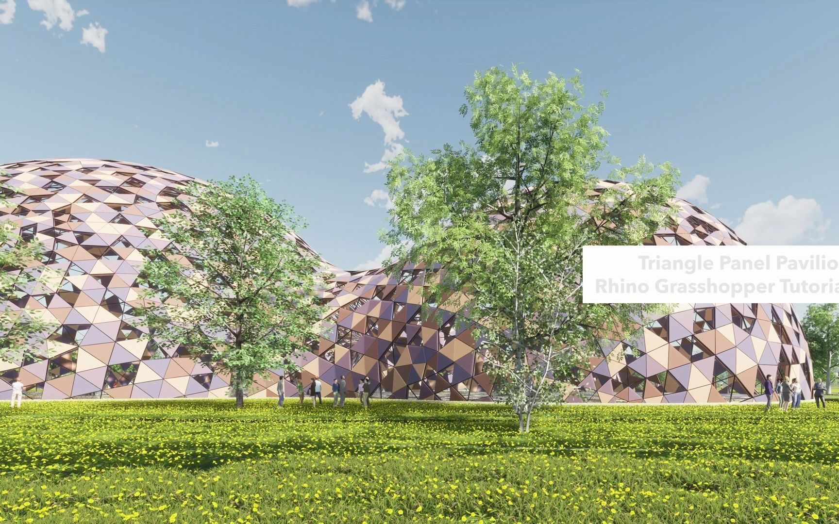 【设计师加油站】Grasshopper参数化教程:Triangle Panel Pavilion