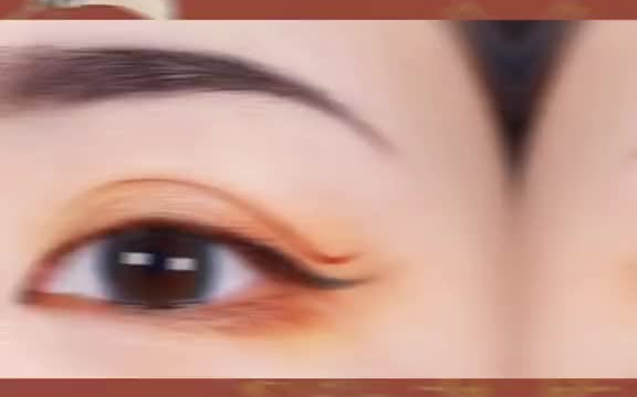 我在画这些眉型时画着画着眉毛里涨了个大疙瘩汉服 眉形