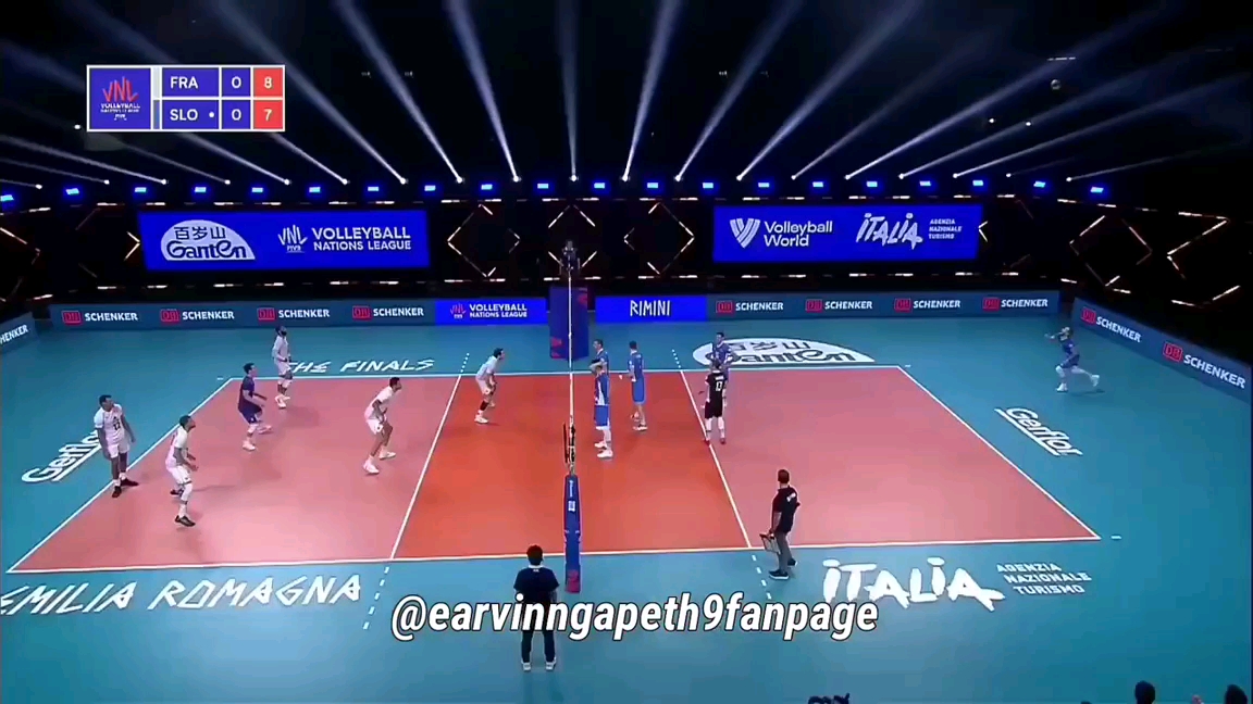 [男排] 恩加佩斯 2021vnl法国VS斯洛文尼亚集锦 铜牌战