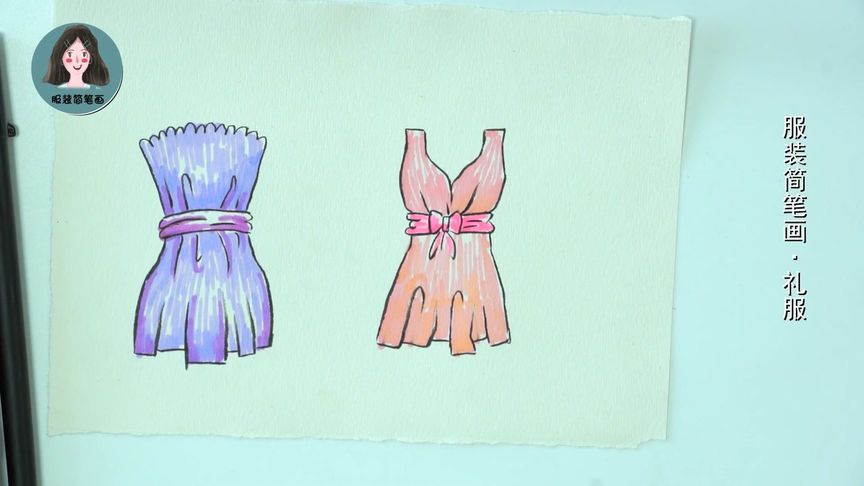 服装简笔画:礼服绘画教学