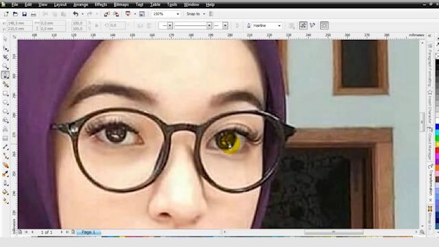 CDR矢量图人物插画绘制