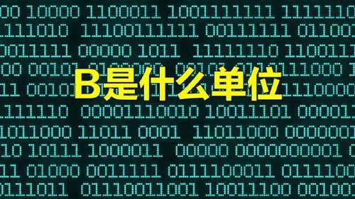 B是什么单位?揭秘你意想不到的计量标准!