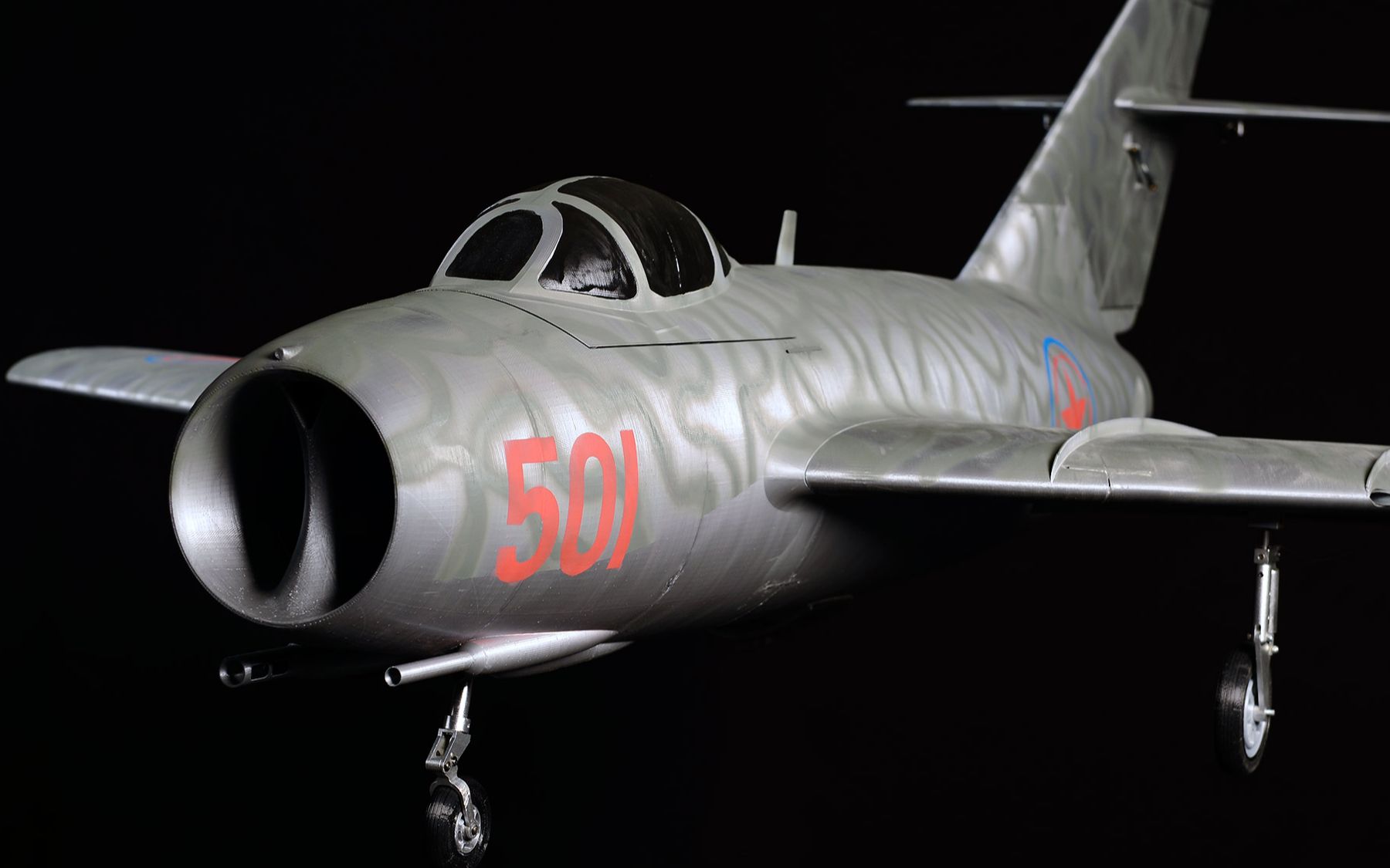 3D打印航模飞机 MIG-15 BIS飞行