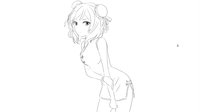 [小林简笔画]如何绘画动漫旗袍萌娘美少女卡通简笔画教程
