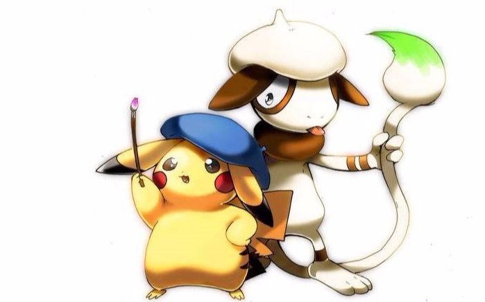 【s琥珀川s】《POKEMMO》图图犬双打写生简单教学演示