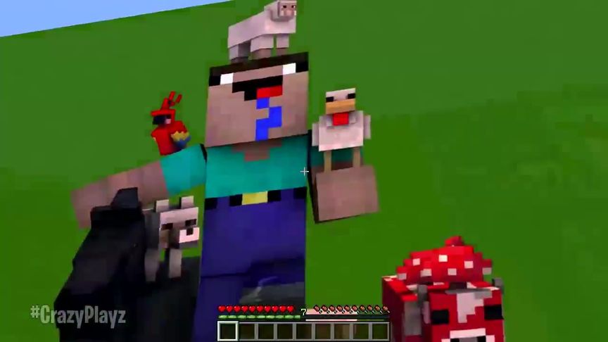 游戏 我的世界MC 四种造型的盾牌制作挑战