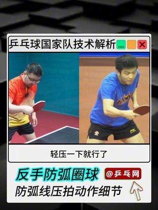 樊振东反手防弧圈球,乒乓球慢动作解析! 今天我教你一招学会反手防.