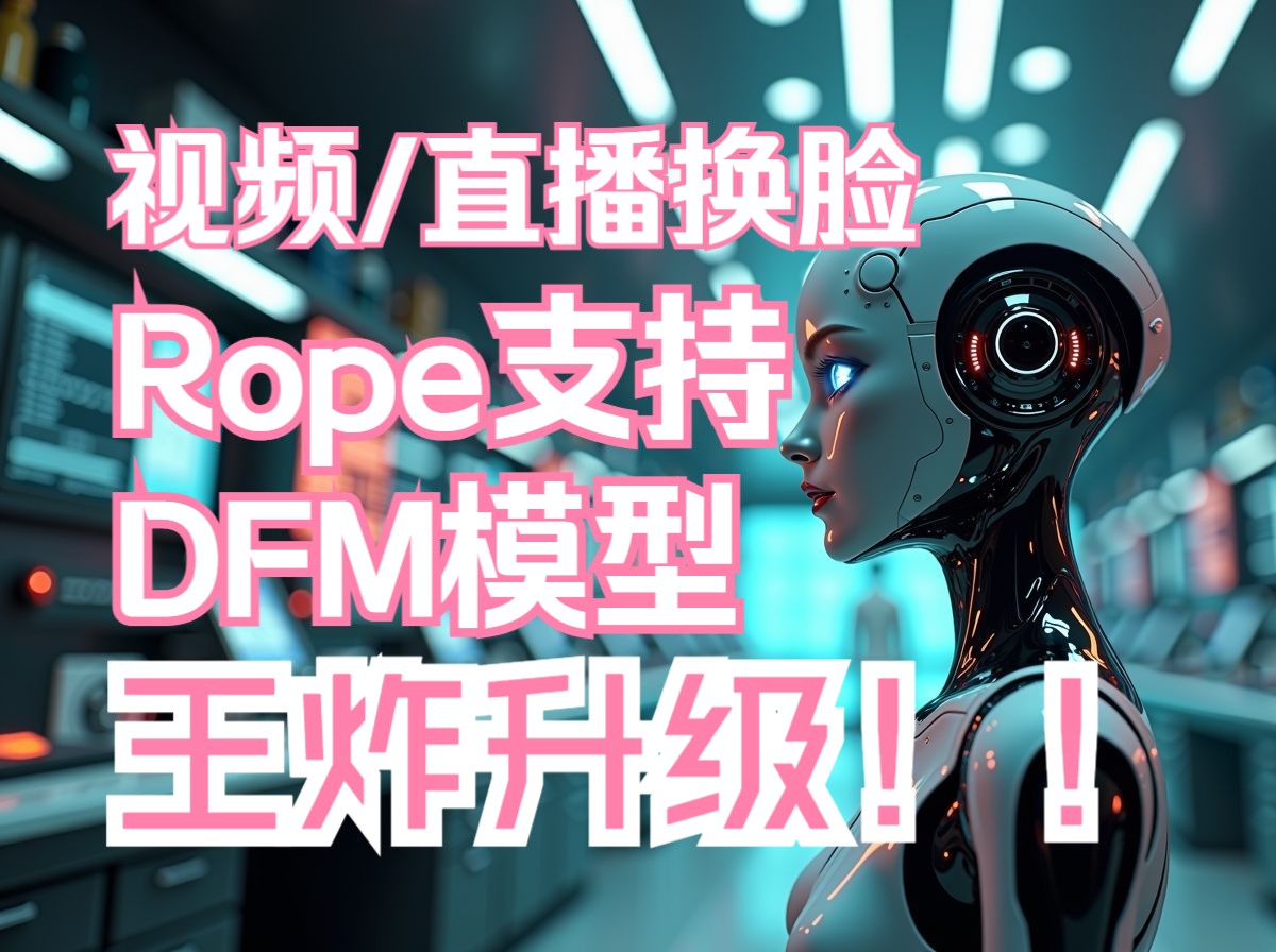 Rope DFM一键整合包AI换脸教程:使用DeepFaceLab模型实现专业级...