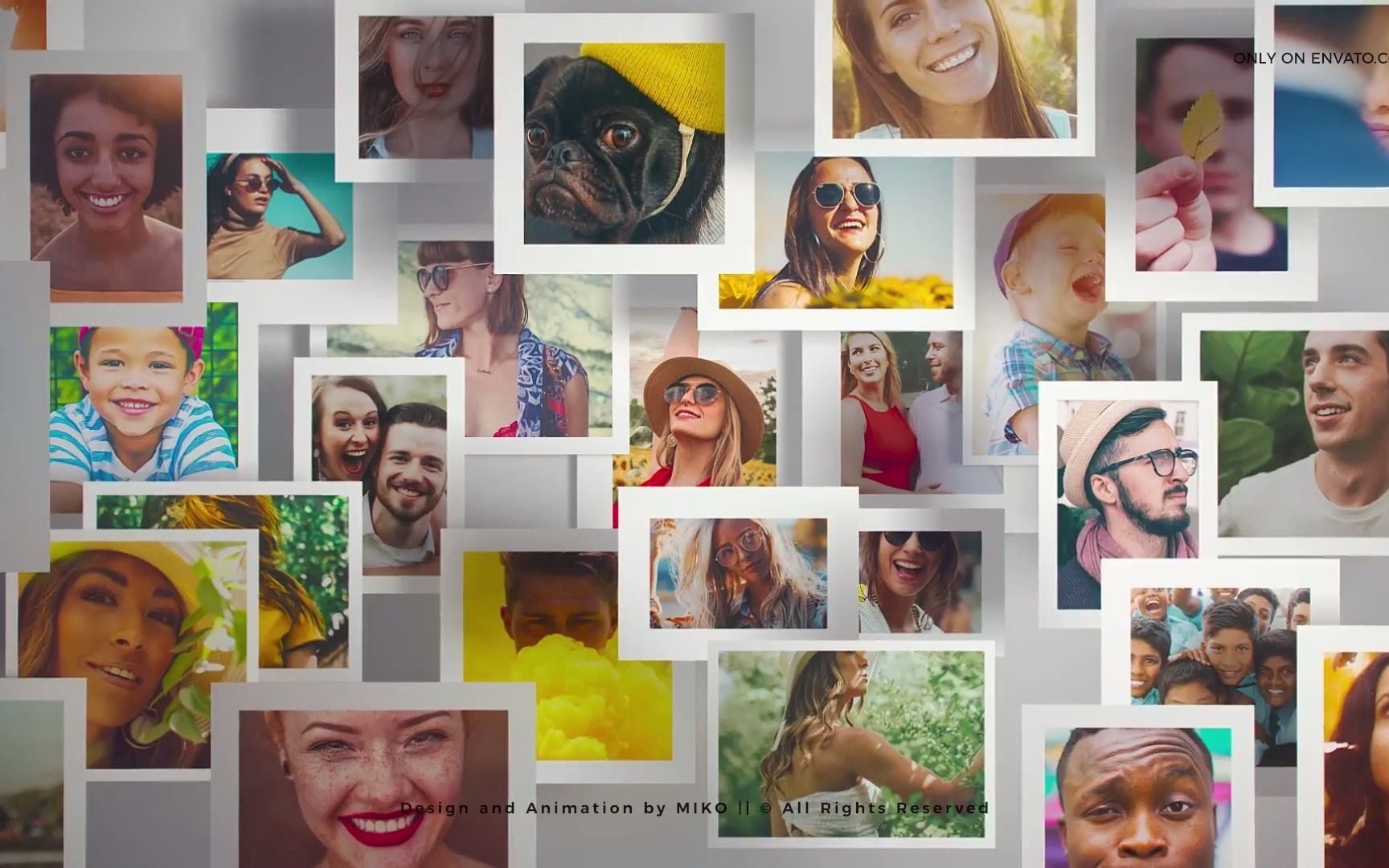 PR模板-多相框徽标显示