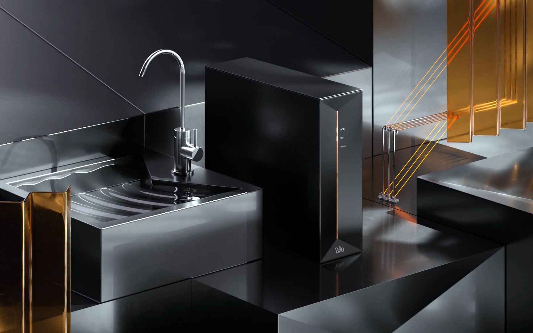 【动态视觉鉴赏】轻盈酷炫C4D产品广告宣传片 Brio:Aqua Flux 3/3 by ...