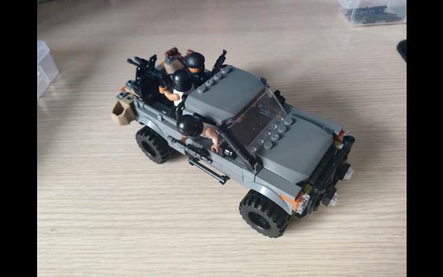 乐高军事MOC 非洲马路狂徒——武装皮卡展示评测