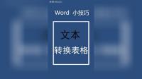 学习记录: word文本一键转换成表格