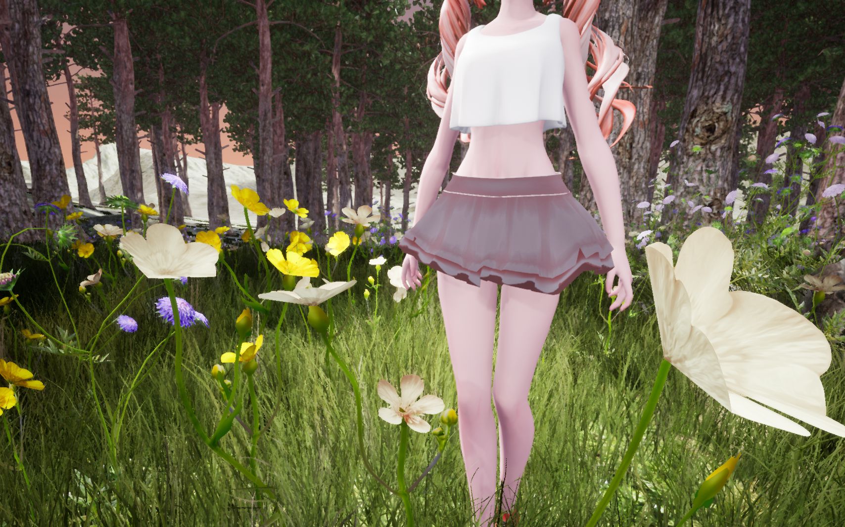 这是你的的林间仙子? 真实or虚幻 MMD-UE4测试