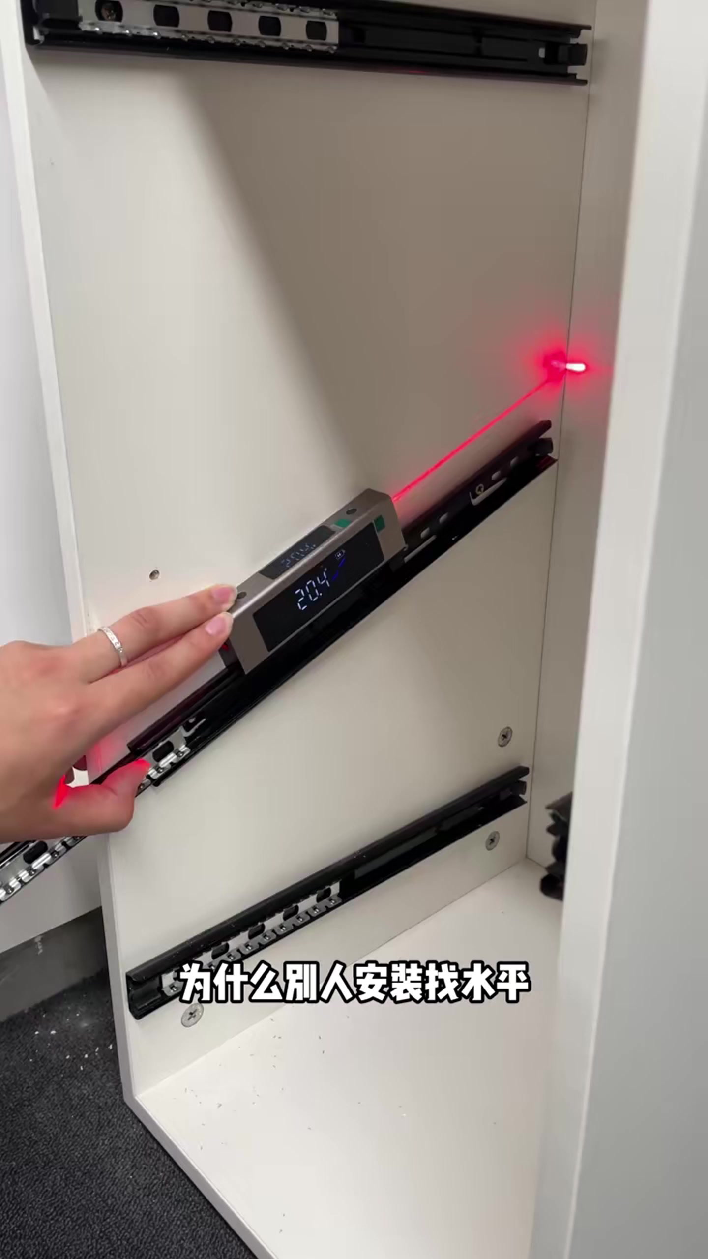 DELIXI/德力西新款智能角度仪高精度数显水平尺十字线激光倾角仪#...