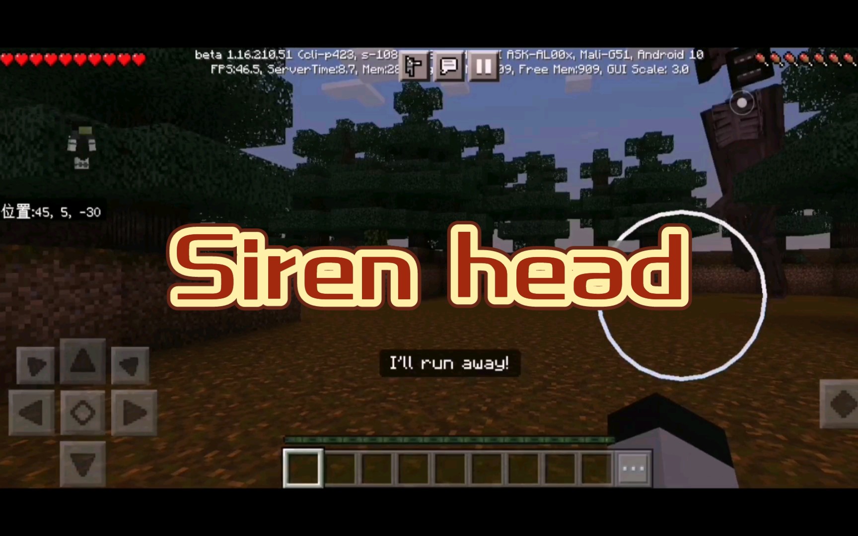 我的世界:警笛头恐怖地图,这警笛头走的太慢了。_实况