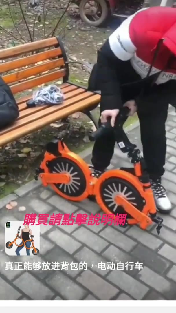 兜纳K 迷你电动车折叠式电瓶车成人便捷小电动代步车智能型可背车