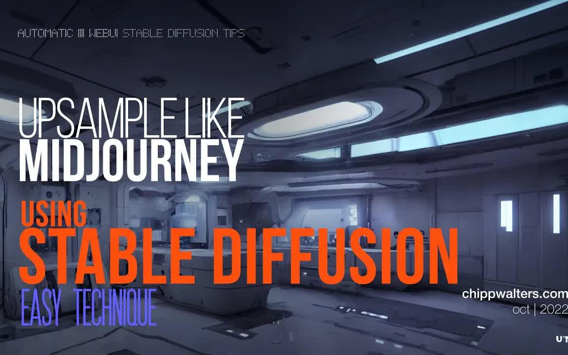Blender中文版插件Simple Sci-Fi Pro 教程如何在稳定扩散中上采样(...
