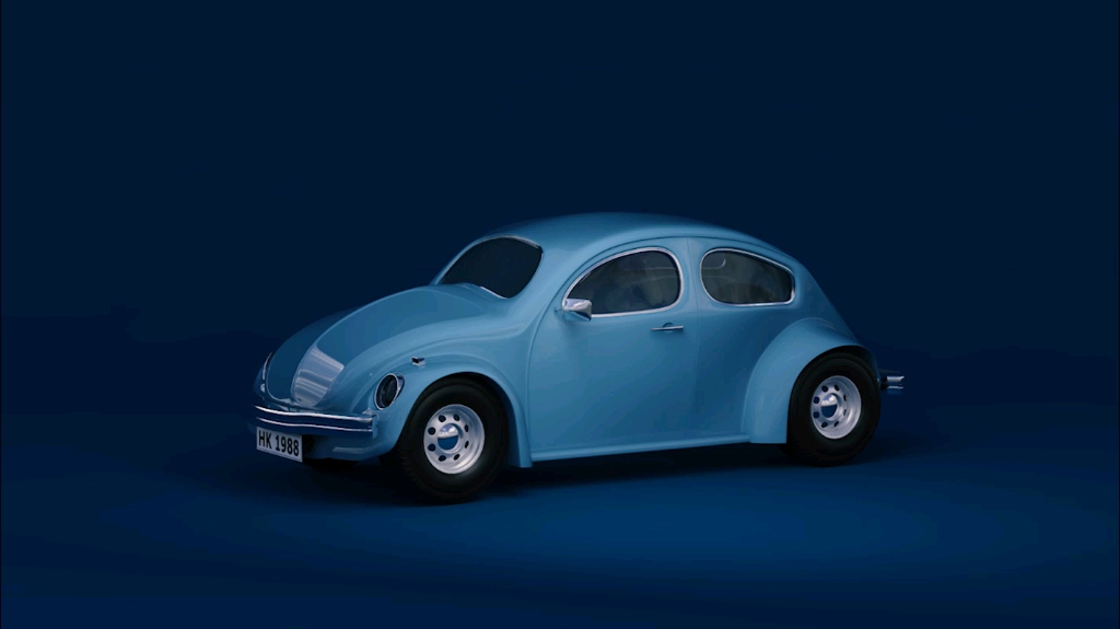 C4D汽车模型启动动画