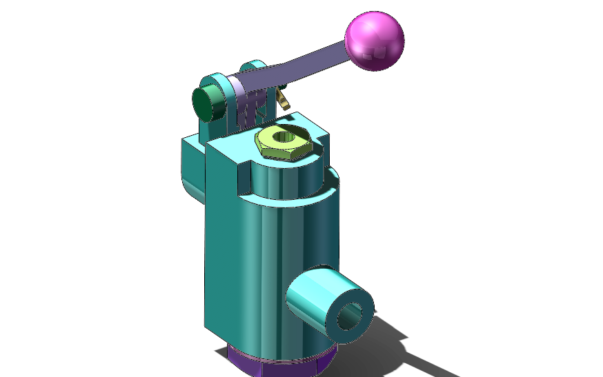 solidworks装配体实例建模——手压阀