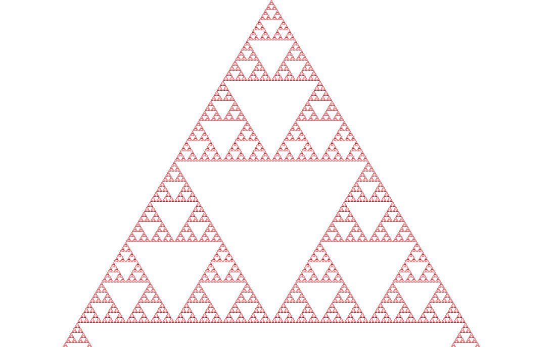 谢尔宾斯基三角形放大1分钟