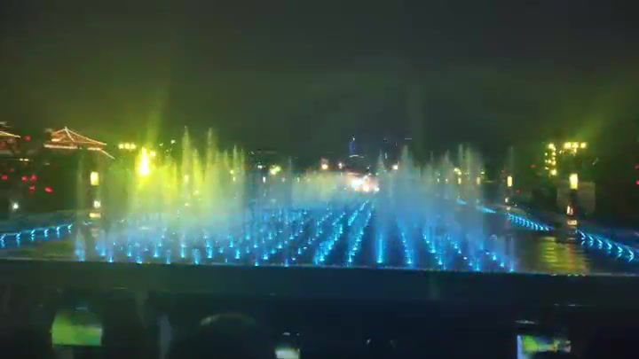 喷泉#音乐喷泉水景灯光秀