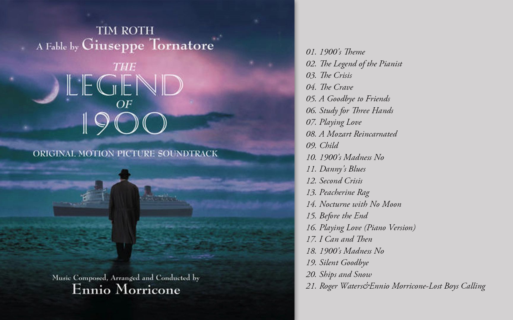 Ennio Morricone -《The Legend of 1900》电影原声带[FLAC/分轨]