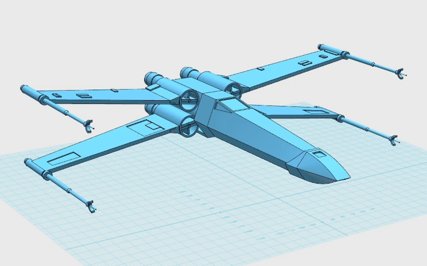 3D one 制作X翼战机的教程,来啦