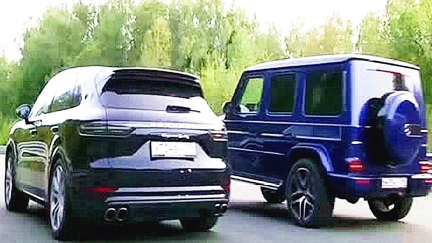 保时捷卡宴VS奔驰大G比提速,不比不知道,一比差距竟然这么大!