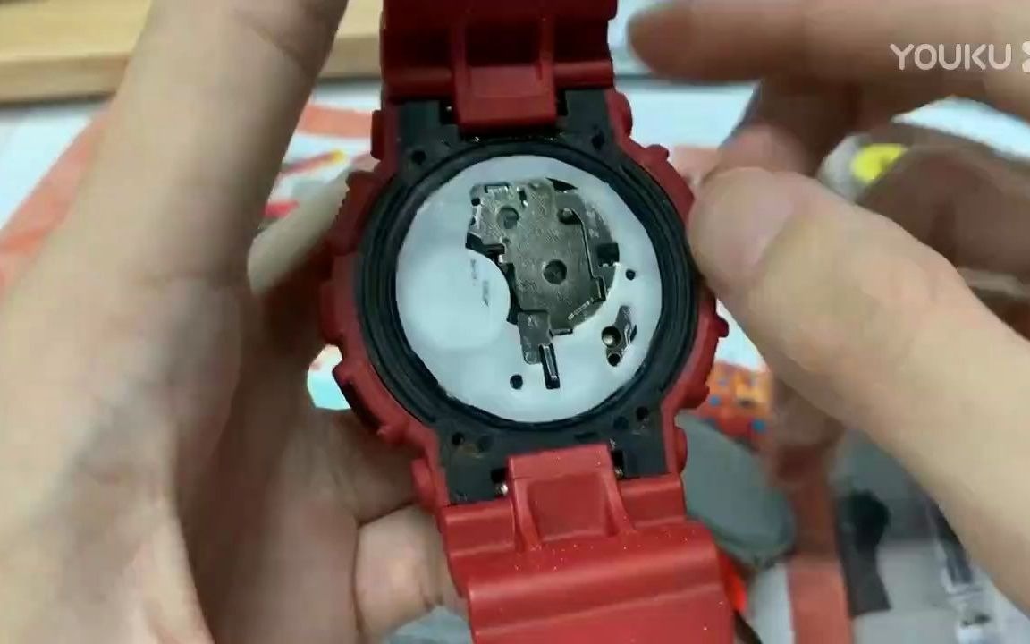 卡西欧GSHOCK-ga系列单电池换电池教程 时间设置视频可以直接在...