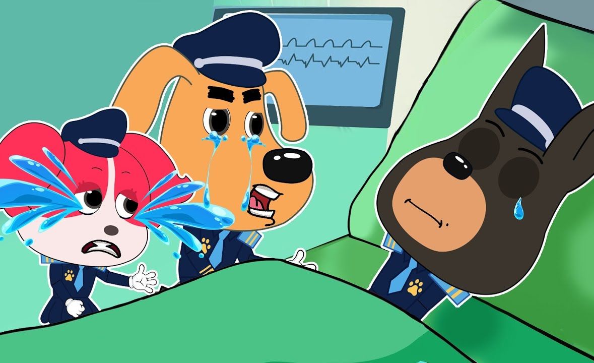 儿童益智动画:杜宾警官请醒醒!拉布拉多警长期待与你并肩作战