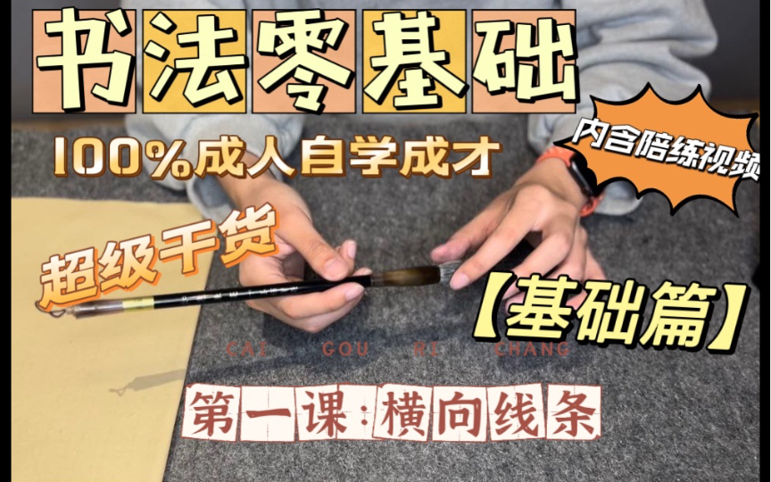 ...毛笔字不走弯路 对江湖书法说再见 成人零基础书法课程 书法陪练视频
