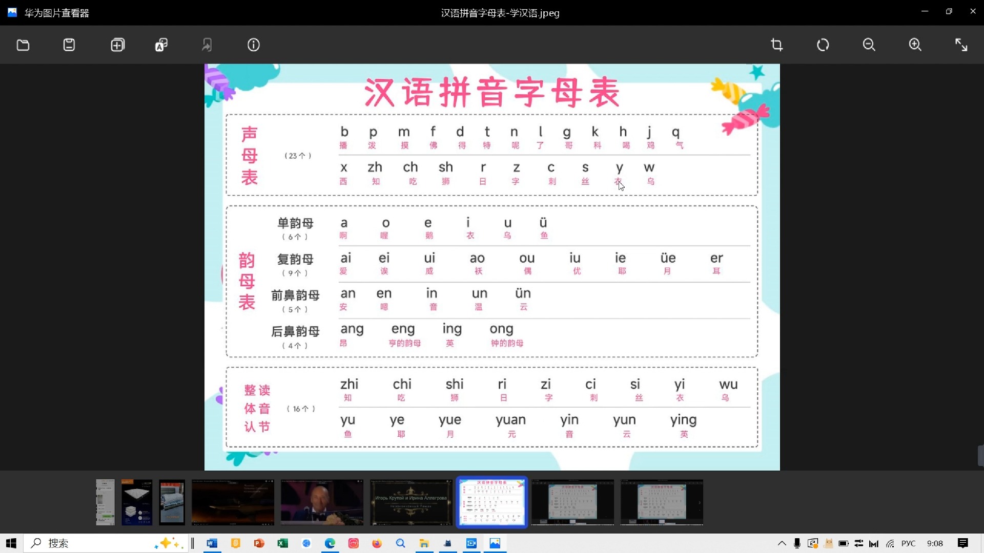 1.汉语拼音字母表