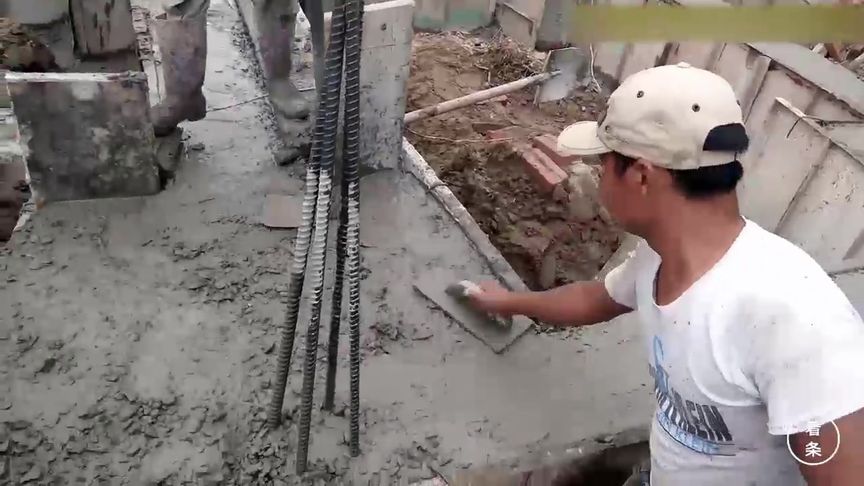 农村自建房基础混凝土浇筑,这个强度盖五楼没问题吧