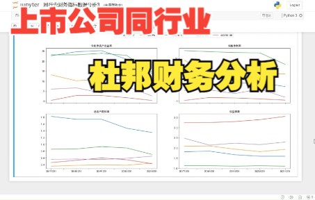 财务Python|上市公司|同行业杜邦财务分析