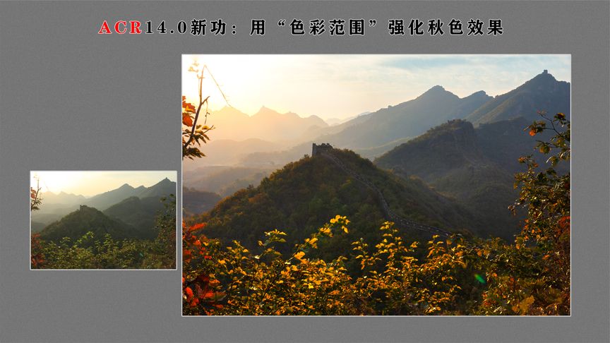 ACR14.0新功:用“色彩范围”强化秋色效果