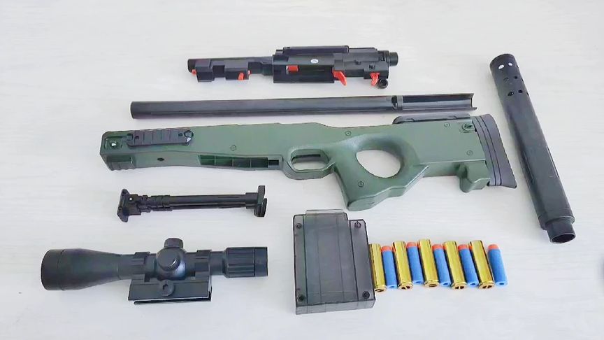 玩具枪awm抛壳枪开箱