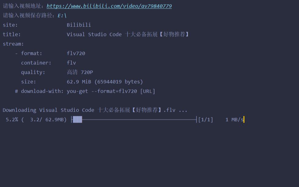 【演示】用 Python 下载 B 站视频