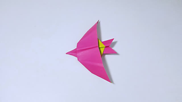 .b>燕子纸飞机,简单易学,详细视频教程