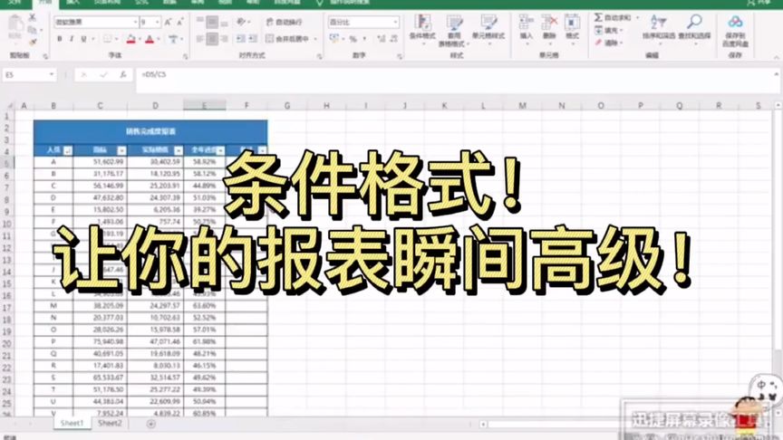 如何做一份看起来很高级的数据报表?Excel条件格式用起来!