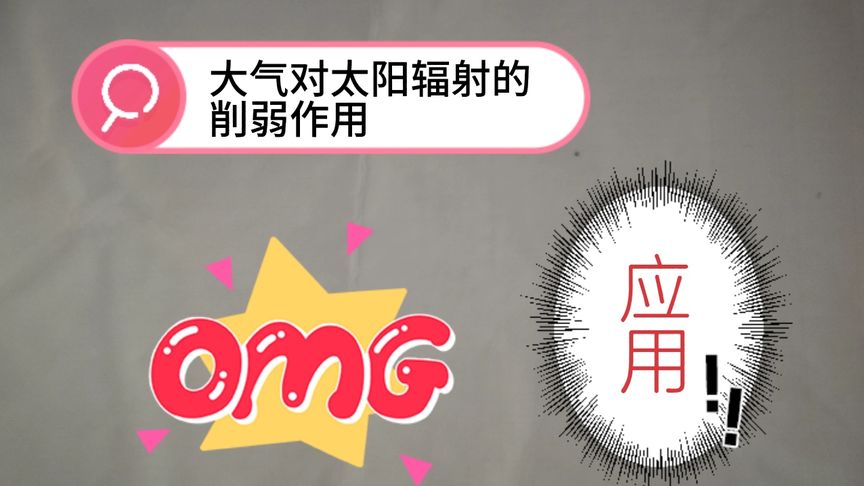 大气对太阳辐射的削弱作用和保温作用之应用
