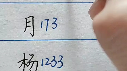 数字行书练字密码，喜欢的可以收藏！